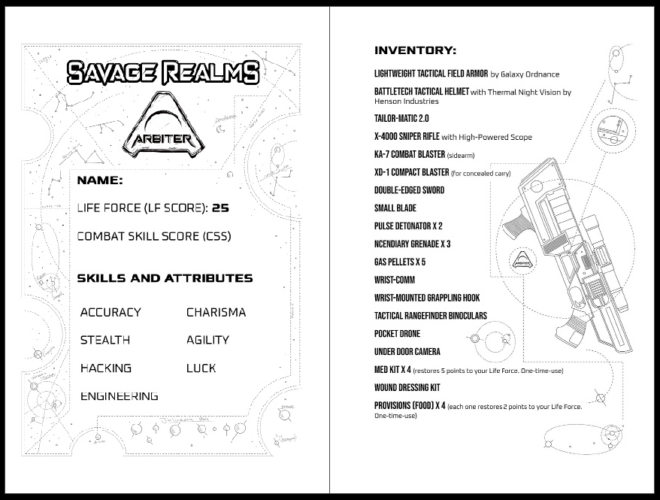 The Arbiter Log Sheet… | Savage Realms